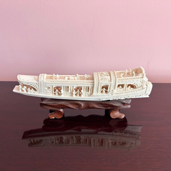 Accents | Model Of A 19th Century Chinese Pleasure Ivory Boat | Poshmark
